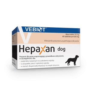 Vebiot Hepaxan Dog 60 tabl. dla psa- regeneracja wątroby - AnimalZoone